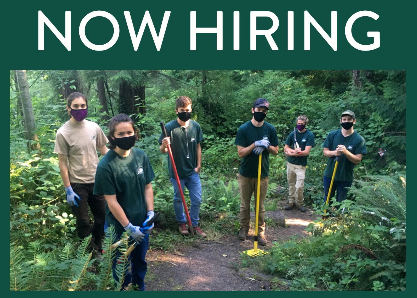 Summer Trails Crew now hiring | Bainbridge Island Parks & Trails Foundation